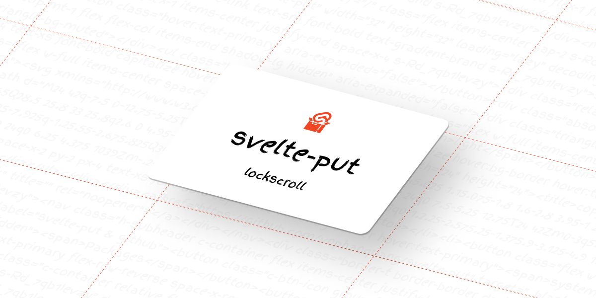lockscroll | @svelte-put