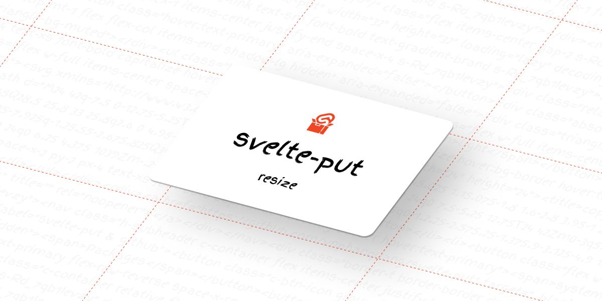 resize | @svelte-put resize | @svelte-put
